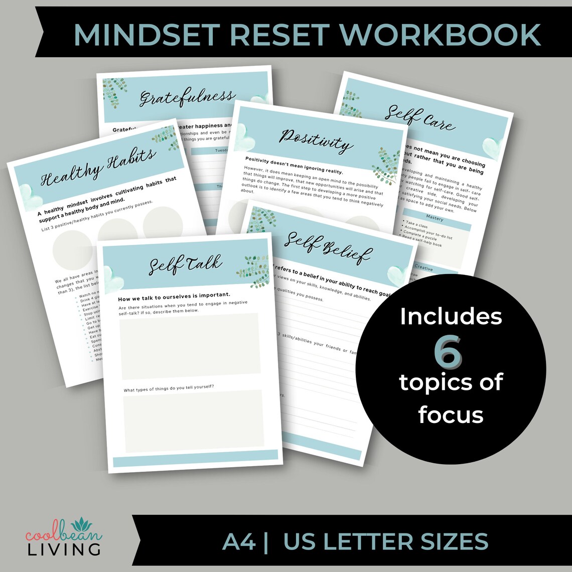 Printable Mindset Reset Workbook Mindset Makeover for - Etsy