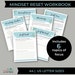 Printable Mindset Reset Workbook | Mindset Makeover for Personal Growth ...