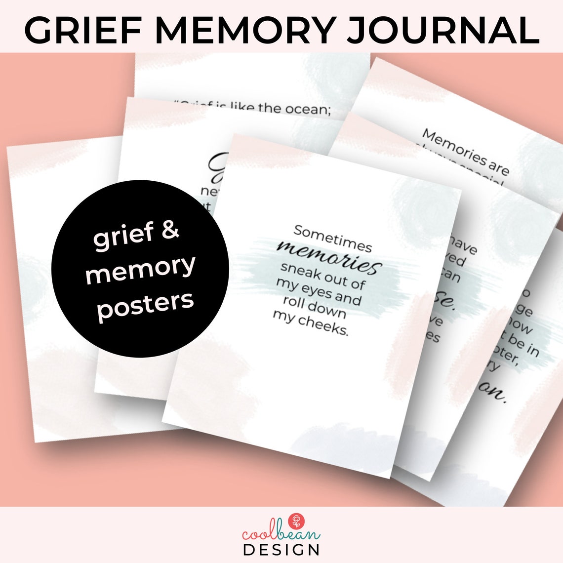 Grief Journal Printable | Bereavement Therapy | Grief and Loss | Memory ...
