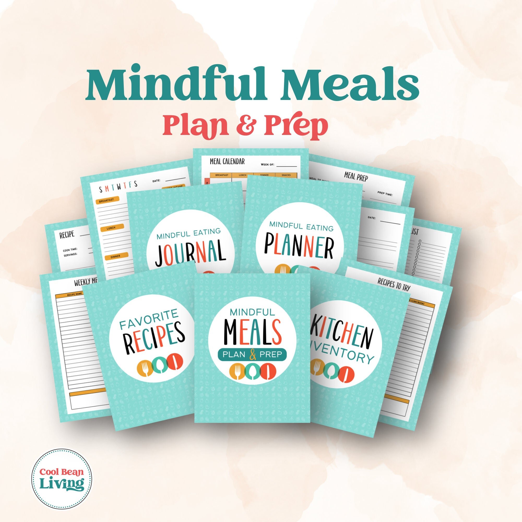 Mindful Meal Plan and Prep | Printable Weekly Menu Log and Journal - Etsy