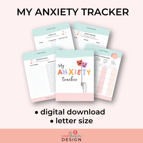 Printable Anxiety Tracker Trigger Tracking Mood Chart - Etsy