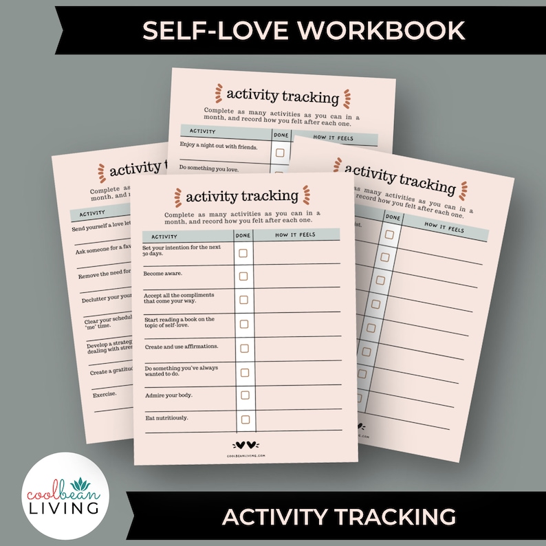 Printable Self Love Workbook | Learn to Love Yourself Worksheets - Etsy