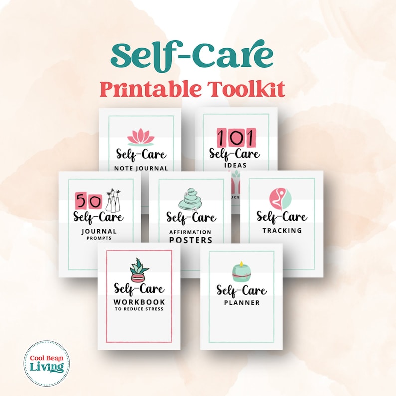 Self-care Printable Toolkit | Self Care Journal, Planner, Workbook ...
