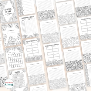 Self-discovery Guided Coloring Journal | Printable Prompts for Inner ...