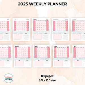 Printable 2025 Weekly Planner | Daily Organizing and Planning for ...