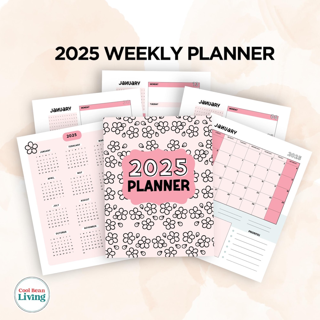 Printable 2025 Weekly Planner | Daily Organizing and Planning for ...