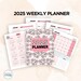Printable 2025 Weekly Planner | Daily Organizing and Planning for ...