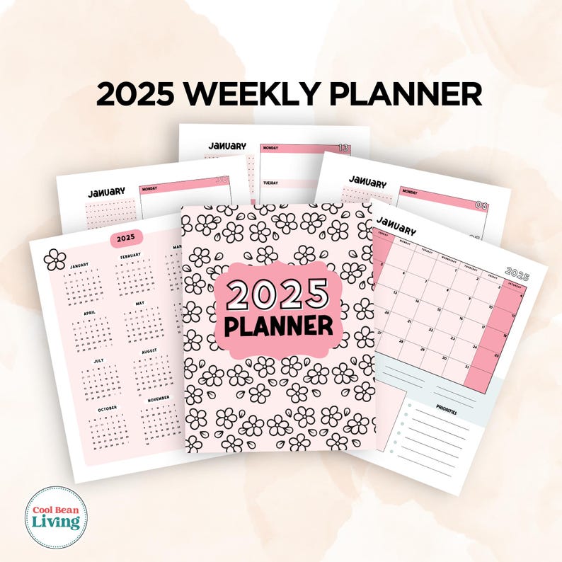 Printable 2025 Weekly Planner | Daily Organizing and Planning for ...