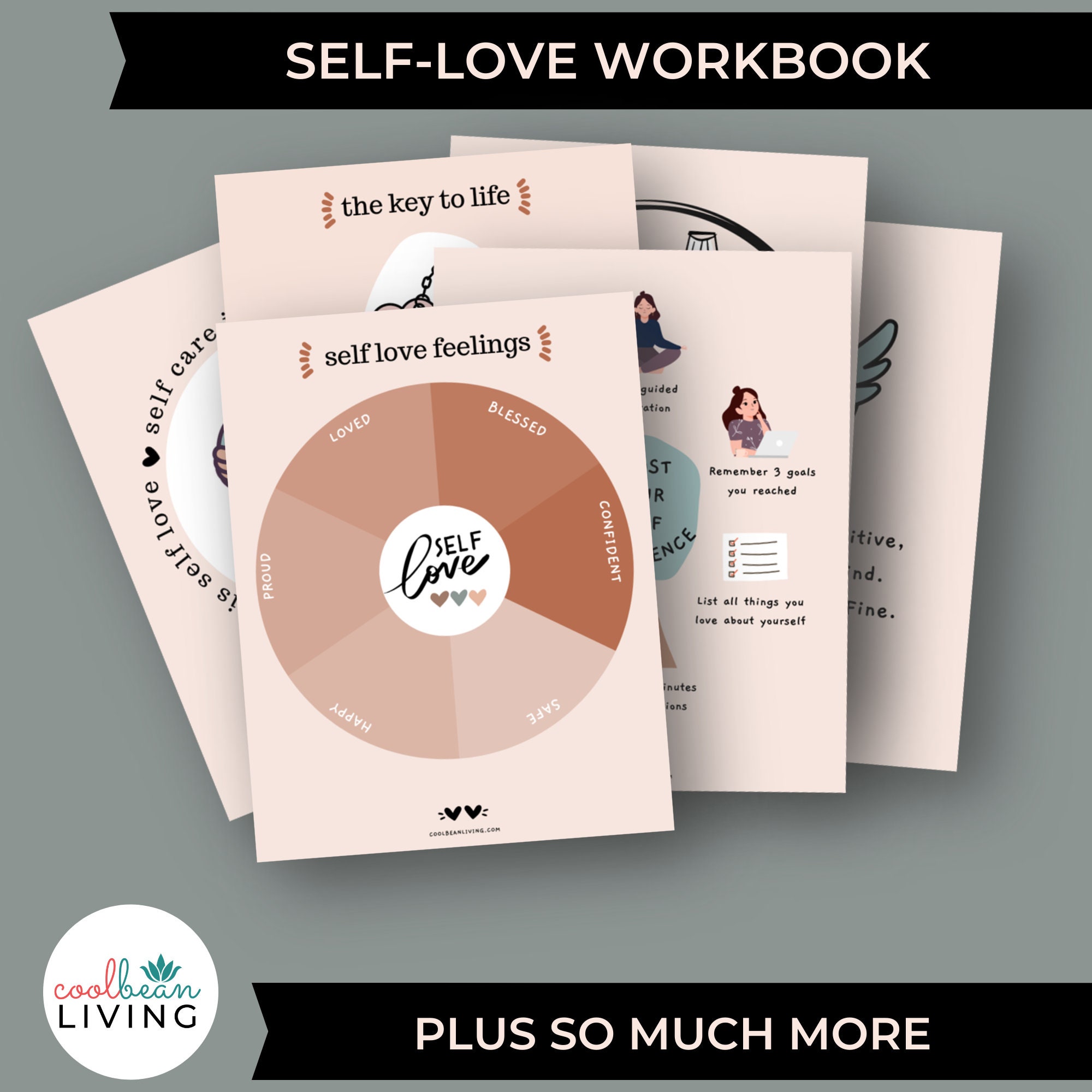 Printable Self Love Workbook | Learn to Love Yourself Worksheets - Etsy