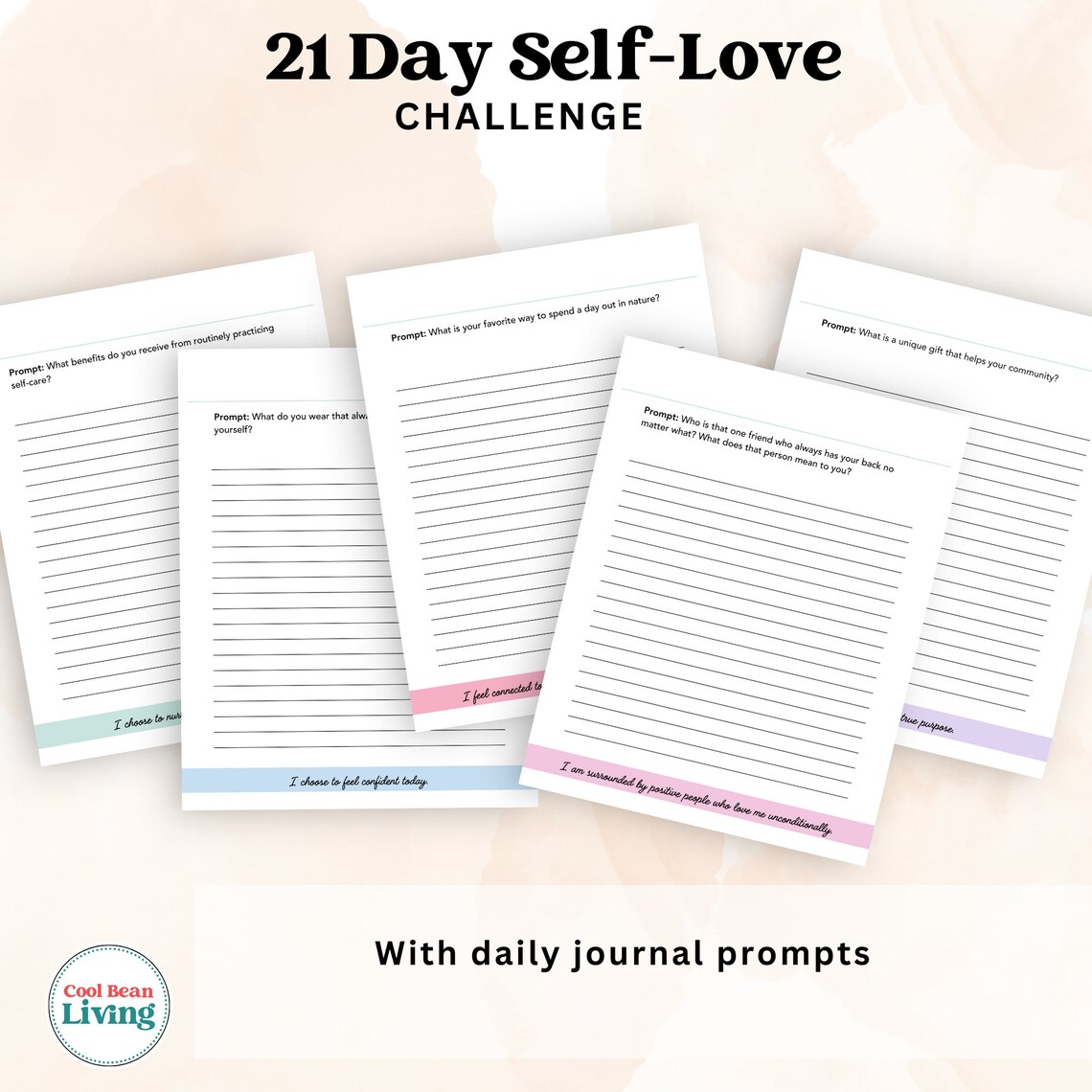 21-day Self-love Challenge | Printable Learn to Love Yourself ...