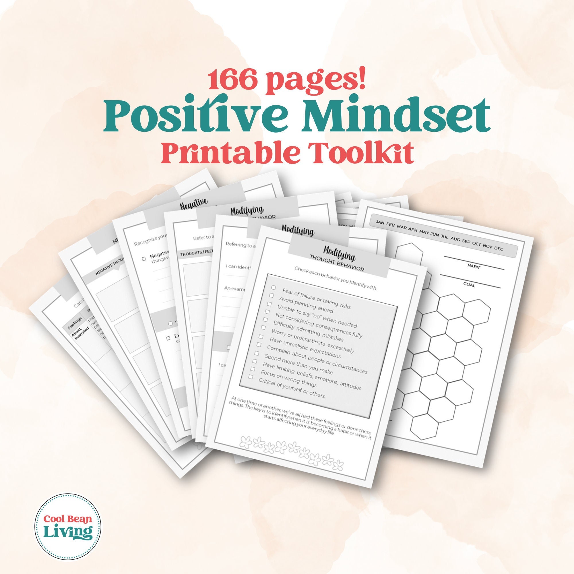 Printable Positive Mindset Bundle Growth Mindset Toolkit - Etsy