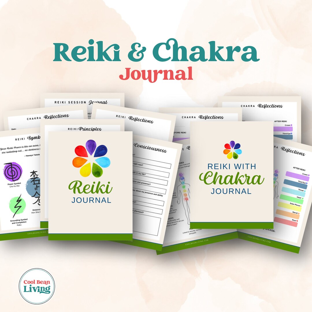 Reiki Self-practice Journal | Printable Reiki Session Journal | Chakra ...