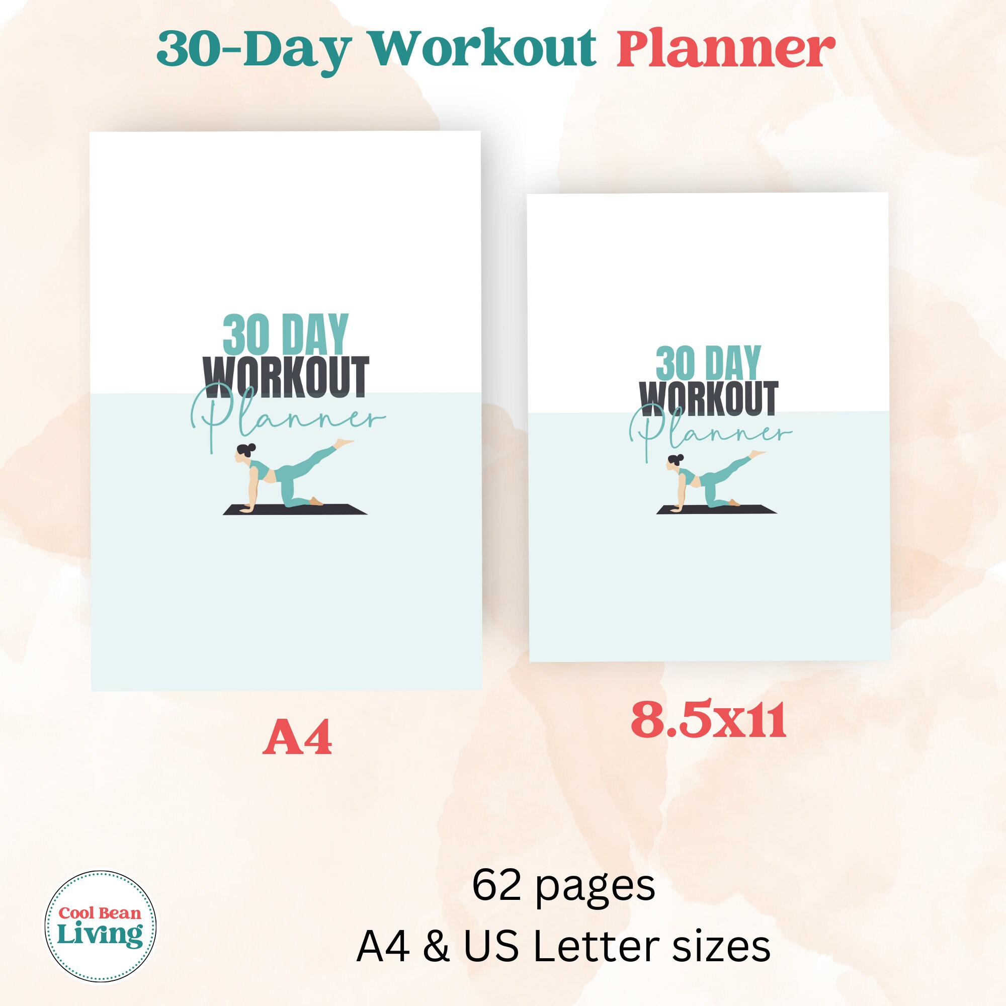 Printable Workout Planner 30-day Fitness Challenge Exercise Plan - Etsy