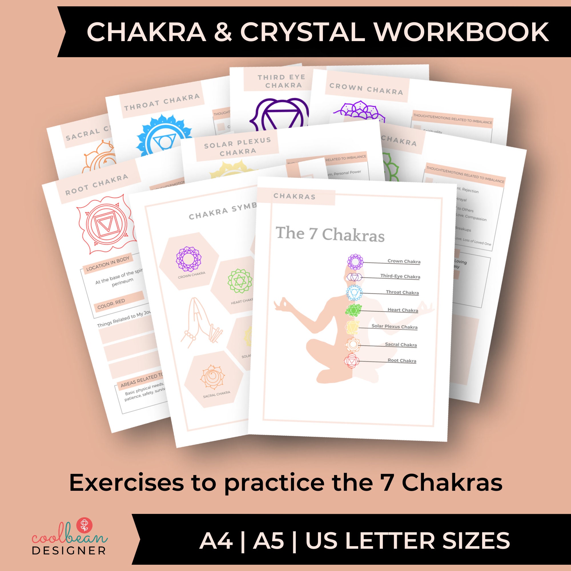 Beginners Chakra & Crystal Healing Workbook Printable - Etsy
