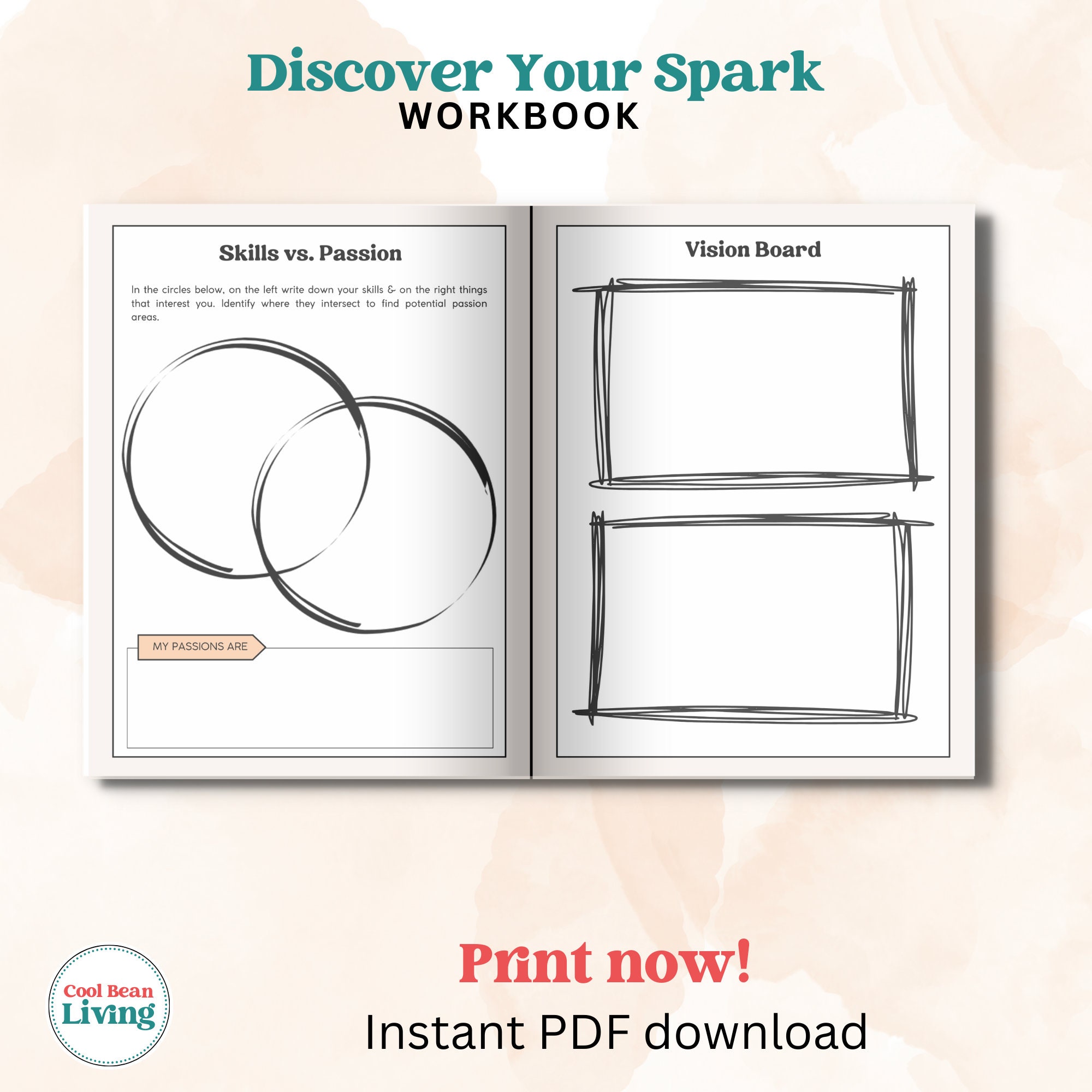 Discover Your Spark Workbook | Printable Find Your Passion in Life ...