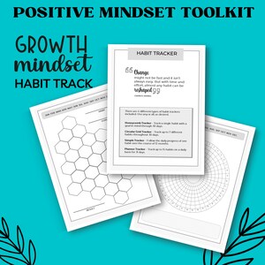 Printable Positive Mindset Bundle Growth Mindset Toolkit Mindset ...