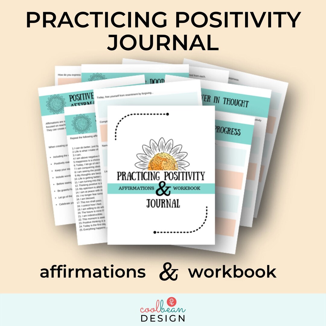 Printable Practicing Positivity Workbook Journal - Etsy