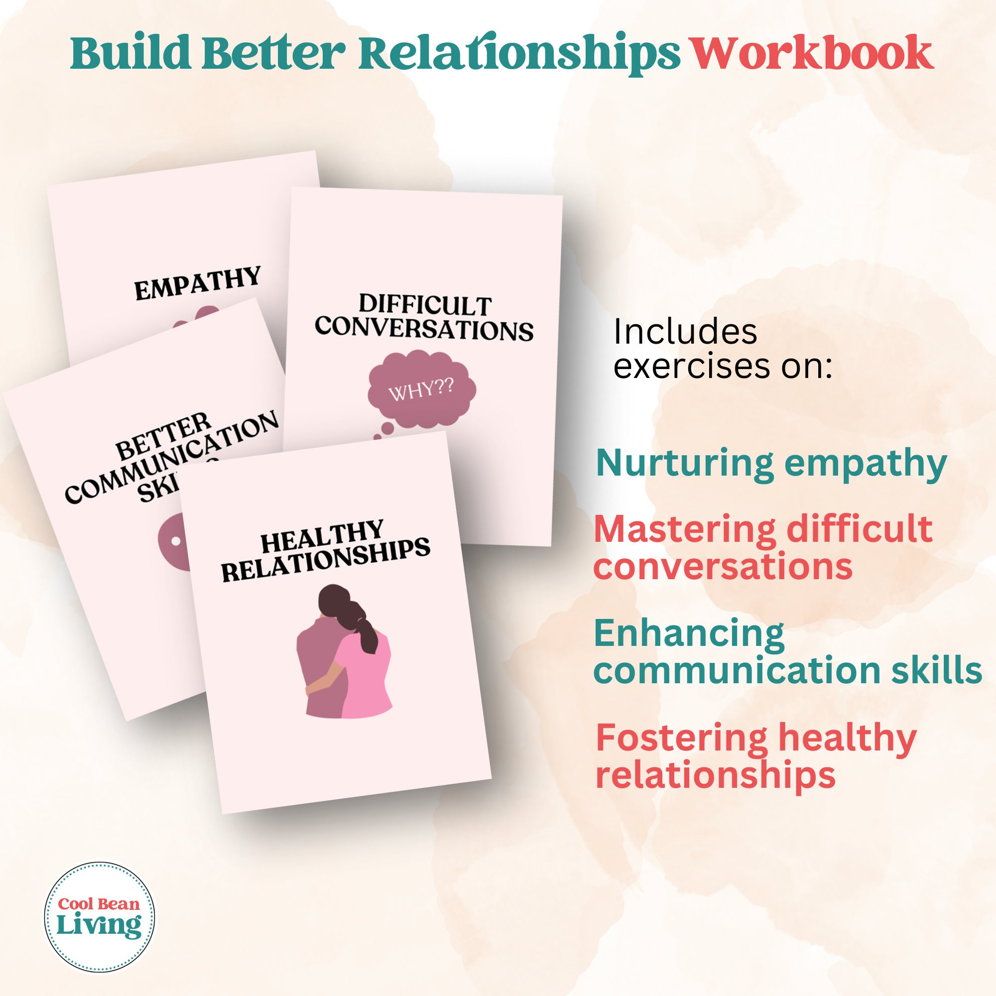 Improving Relationships Workbook | Printable Worksheets for Building ...