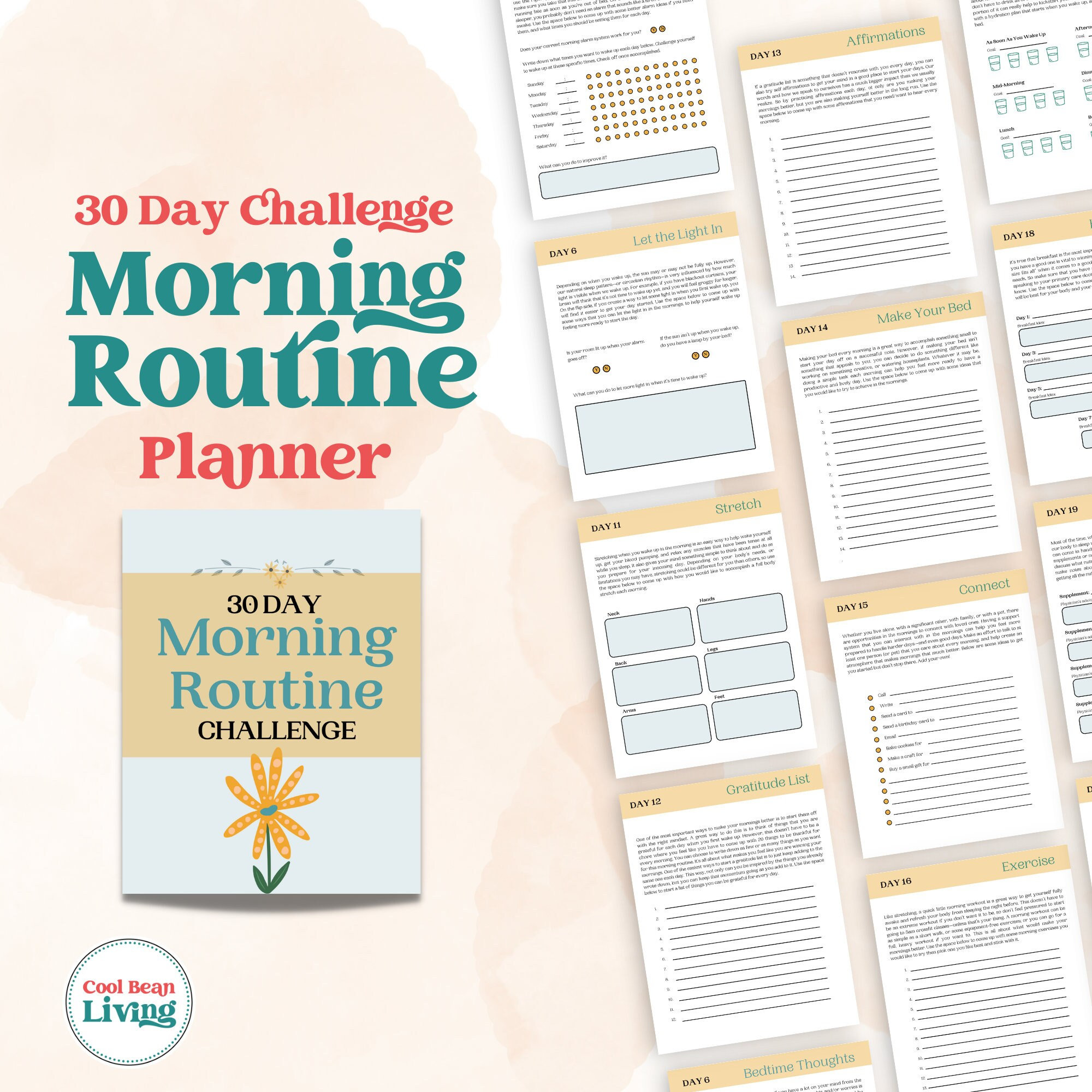 Morning Routine Challenge | Printable Win the Day Workbook - Etsy