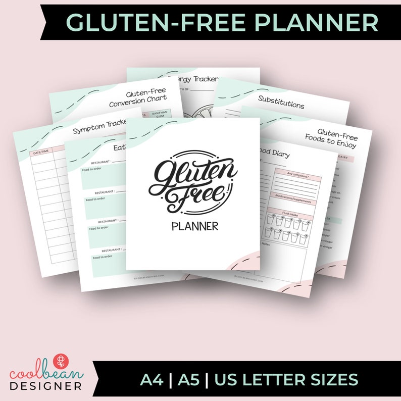 Gluten-free Planner | Printable IBS and Celiac Journal | Food Tracking ...