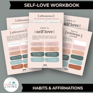 Printable Self Love Workbook | Learn to Love Yourself Worksheets - Etsy