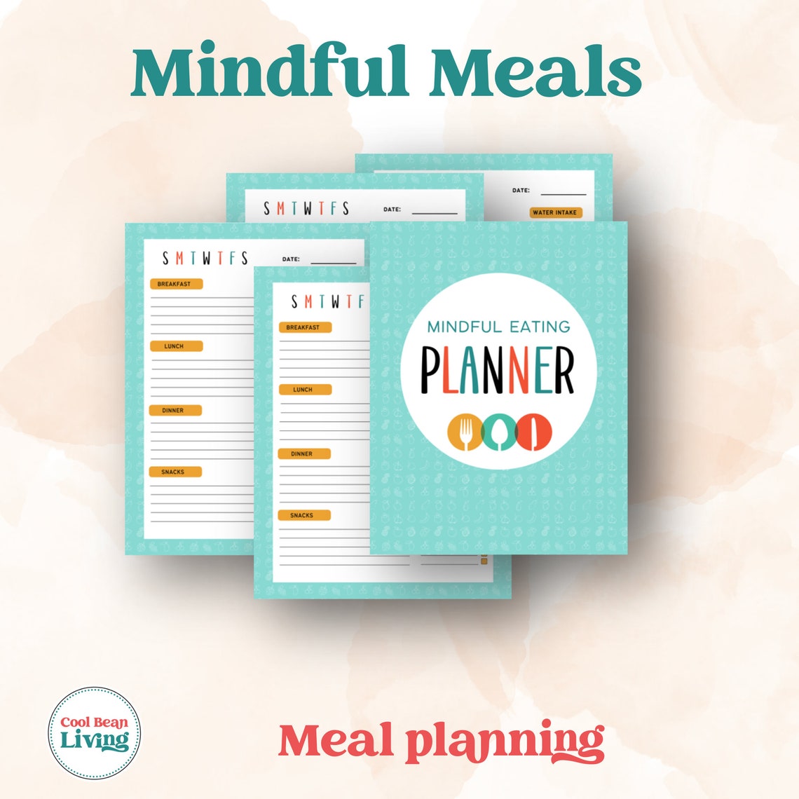 Mindful Meal Plan and Prep Printable Weekly Menu Log and Journal - Etsy