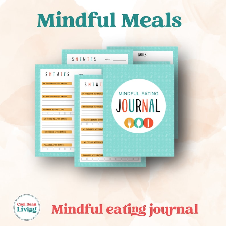 Mindful Meal Plan and Prep | Printable Weekly Menu Log and Journal - Etsy
