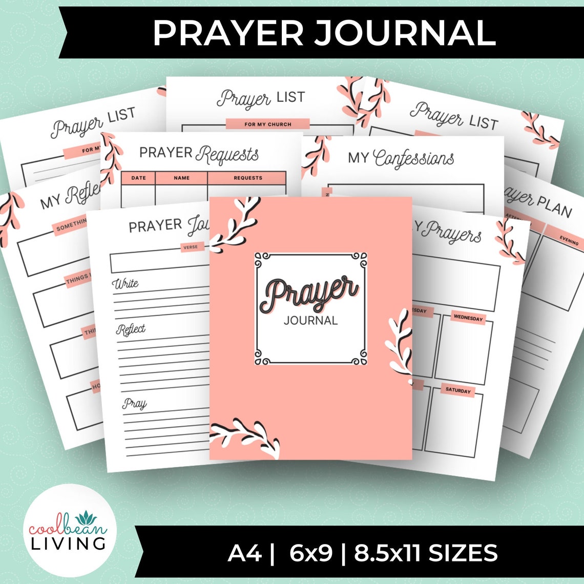 Printable Devotional Prayer Journal Christian Scripture - Etsy