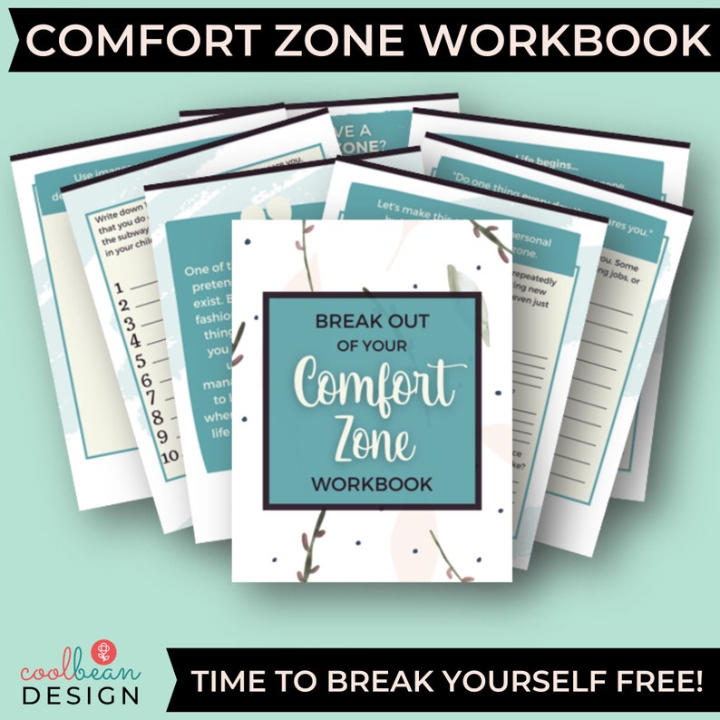 Printable Growth Mindset Workbook Step Out of Your Comfort Zone ...