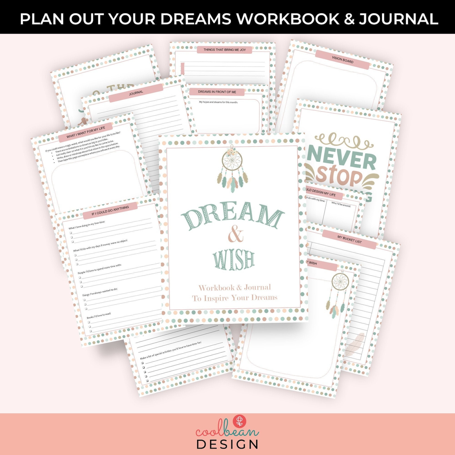 Printable Dream and Wish Workbook and Journal | Manifest Journal ...