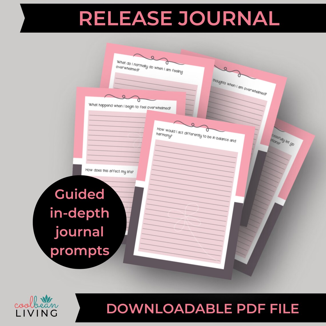 Release Journal | Printable Prompts for Letting Go of Overwhelming ...