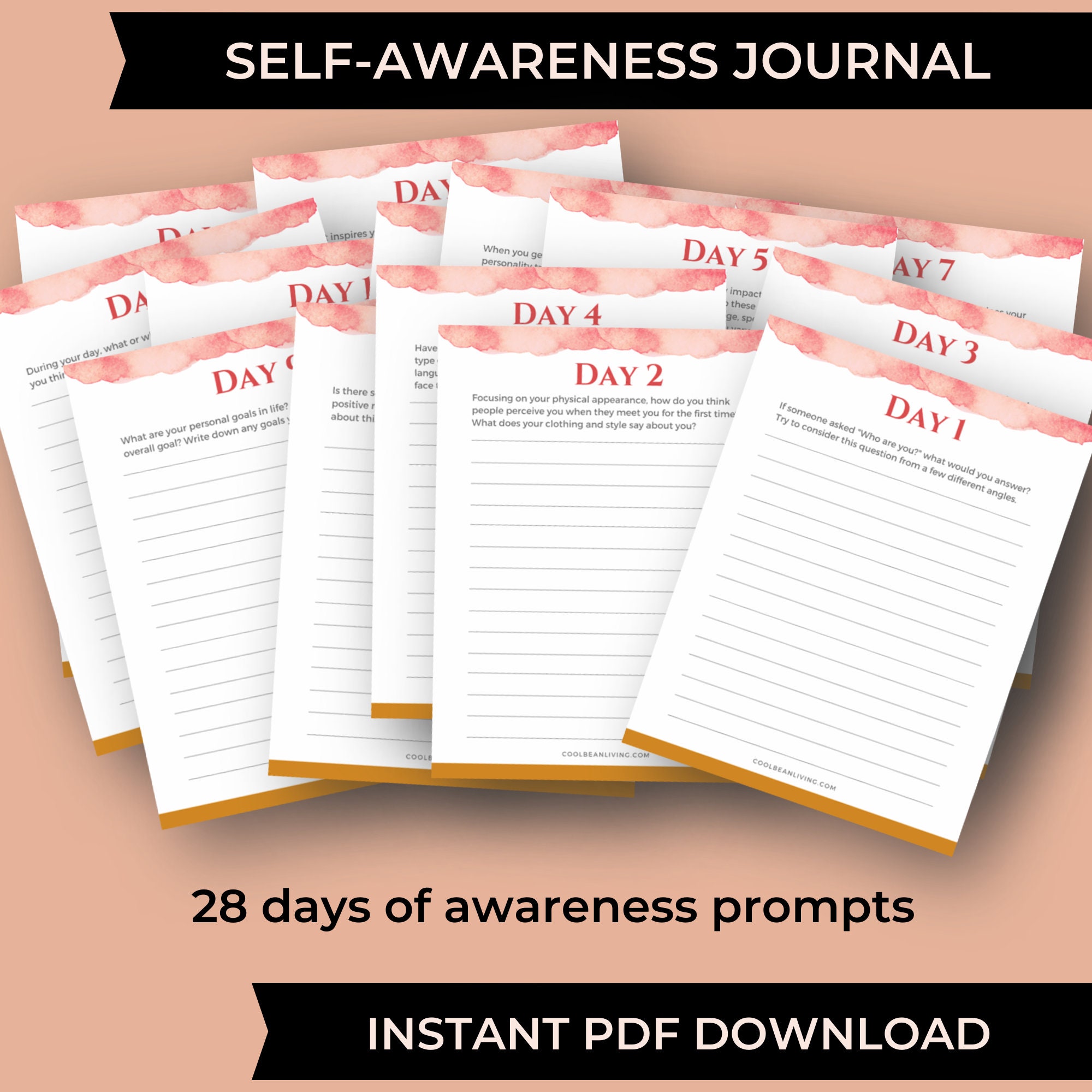Practicing Self Awareness Journal Printable Self-discovery - Etsy