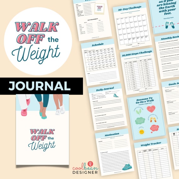 Walk off the Weight Planner Printable Weight Loss Tracker - Etsy