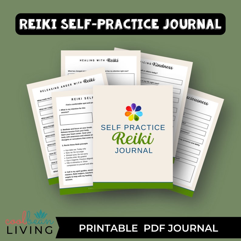 Reiki Self-practice Journal | Printable Reiki Session Journal | Chakra ...