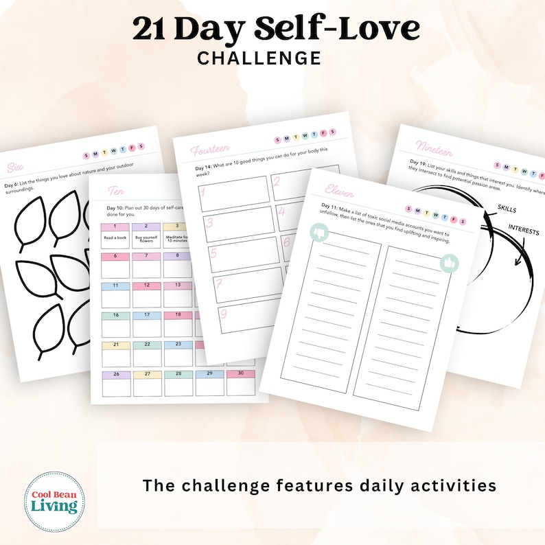 21-day Self-love Challenge | Printable Learn to Love Yourself ...