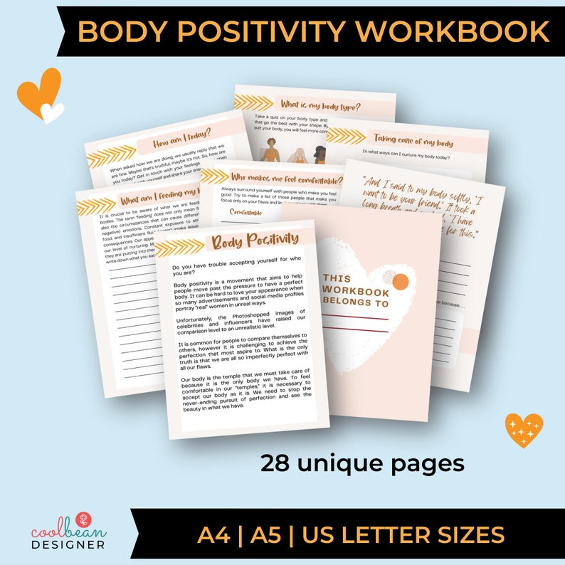 Body Positivity Workbook Printable Body Image Journal - Etsy