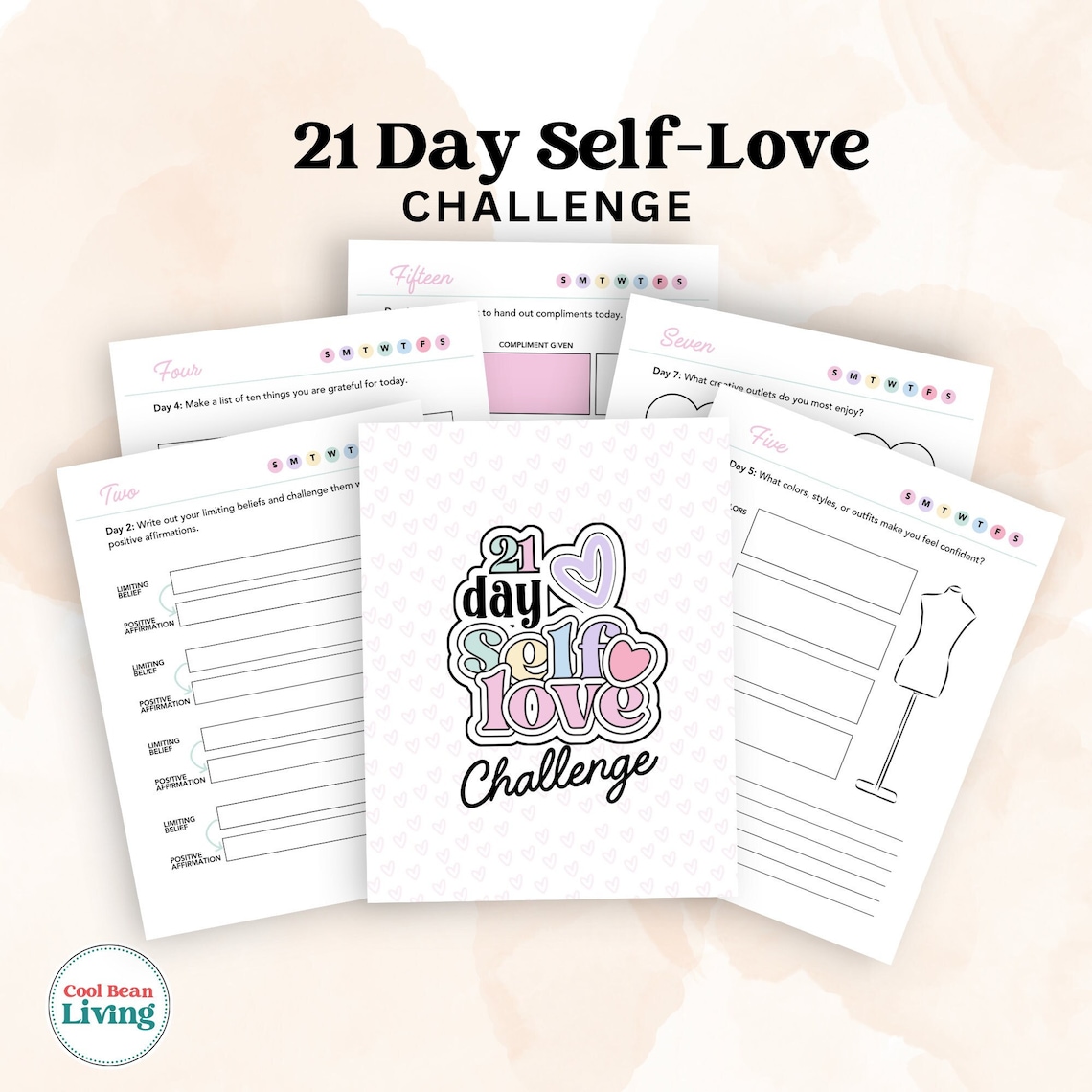 21-day Self-love Challenge | Printable Learn to Love Yourself ...