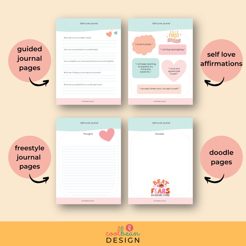 My Self Love Journal | Printable | Journal & Affirmations - Etsy