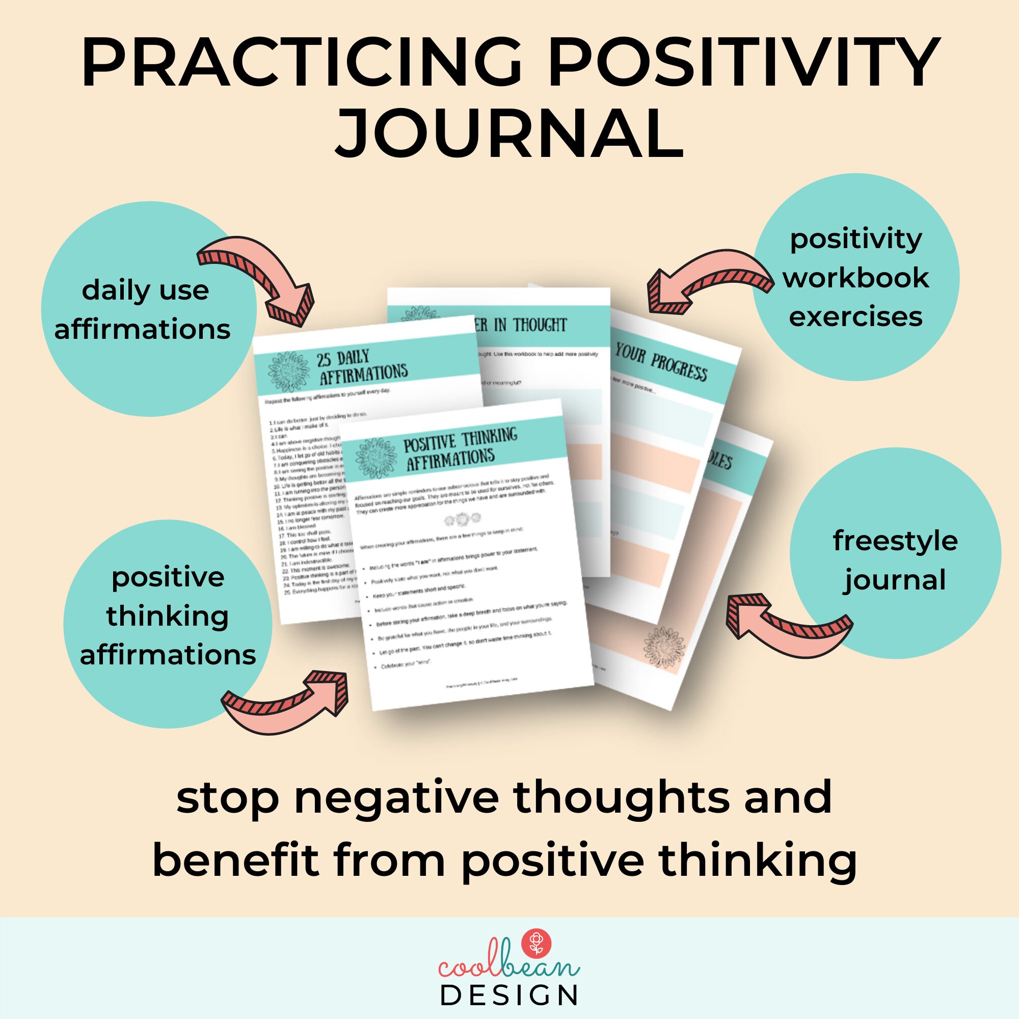 Printable Practicing Positivity Workbook Journal - Etsy