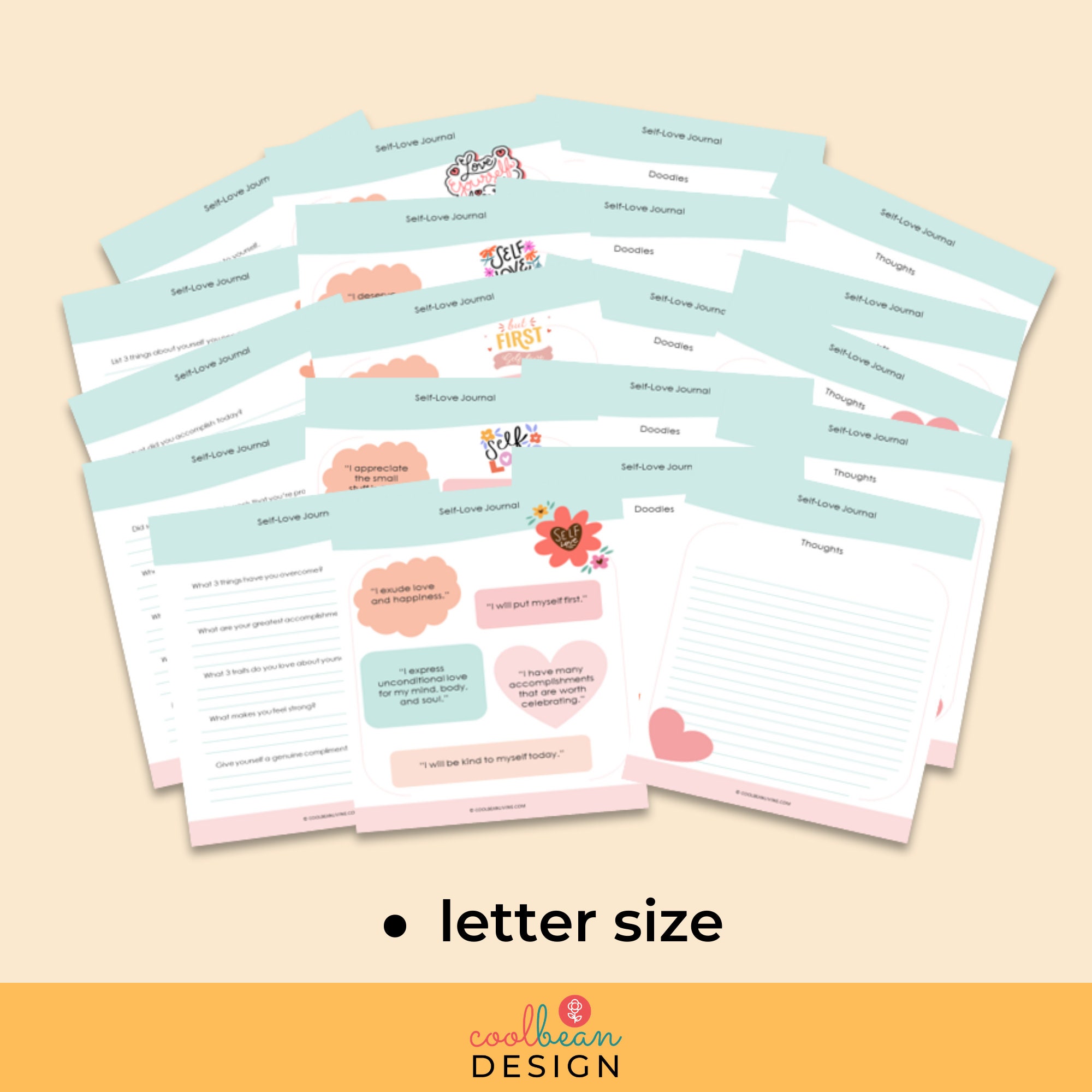 My Self Love Journal | Printable | Journal & Affirmations - Etsy