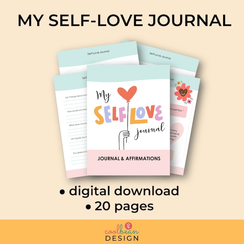 My Self Love Journal | Printable | Journal & Affirmations - Etsy