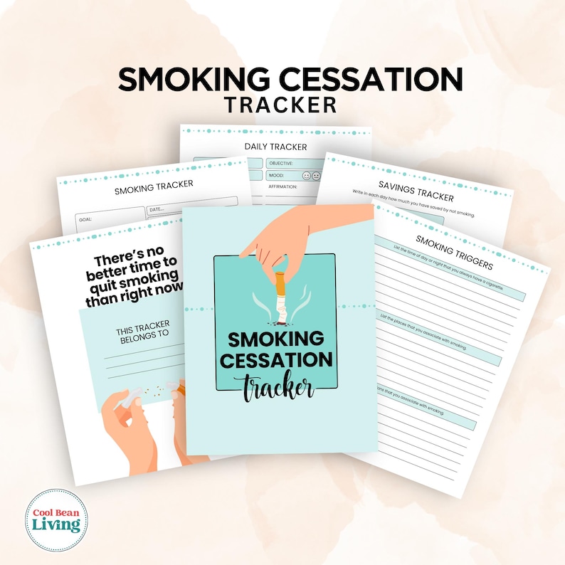 Printable Smoking Cessation Tracker | Stop Smoking Challenge Journal ...