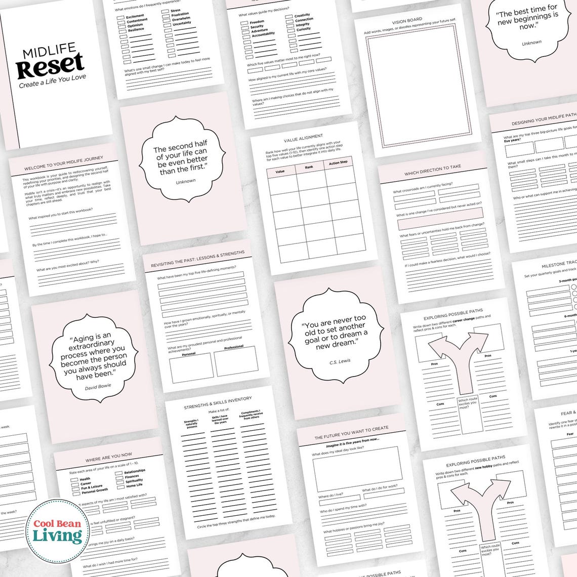 Midlife Reset Workbook PDF | Printable Guided Journal for Midlife ...