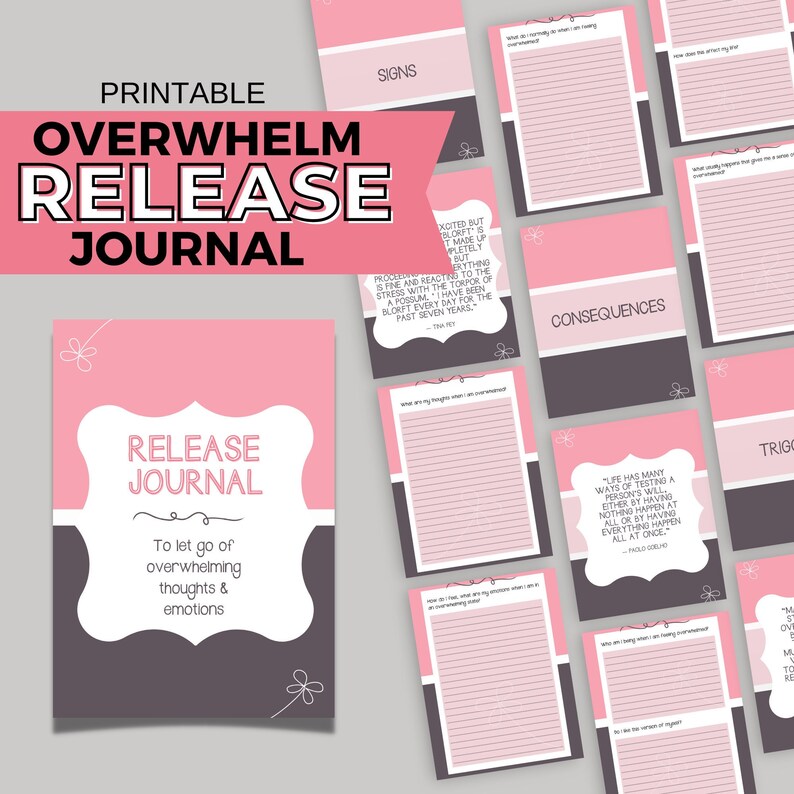 Release Journal Printable Prompts for Letting Go of - Etsy