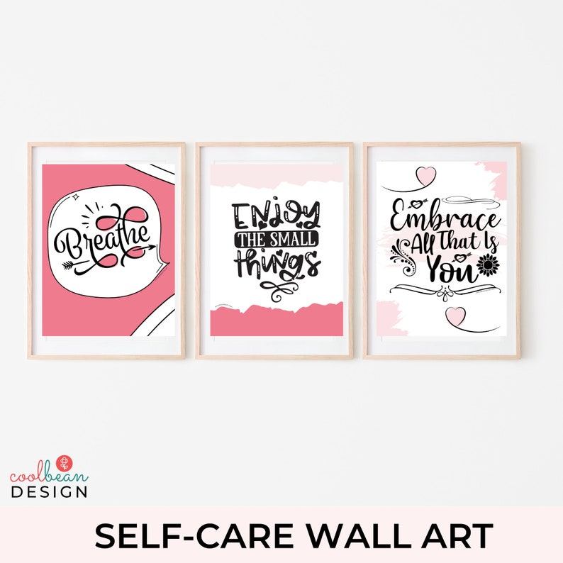 Self Care Wall Art Printable Posters Positive Art Prints | Etsy