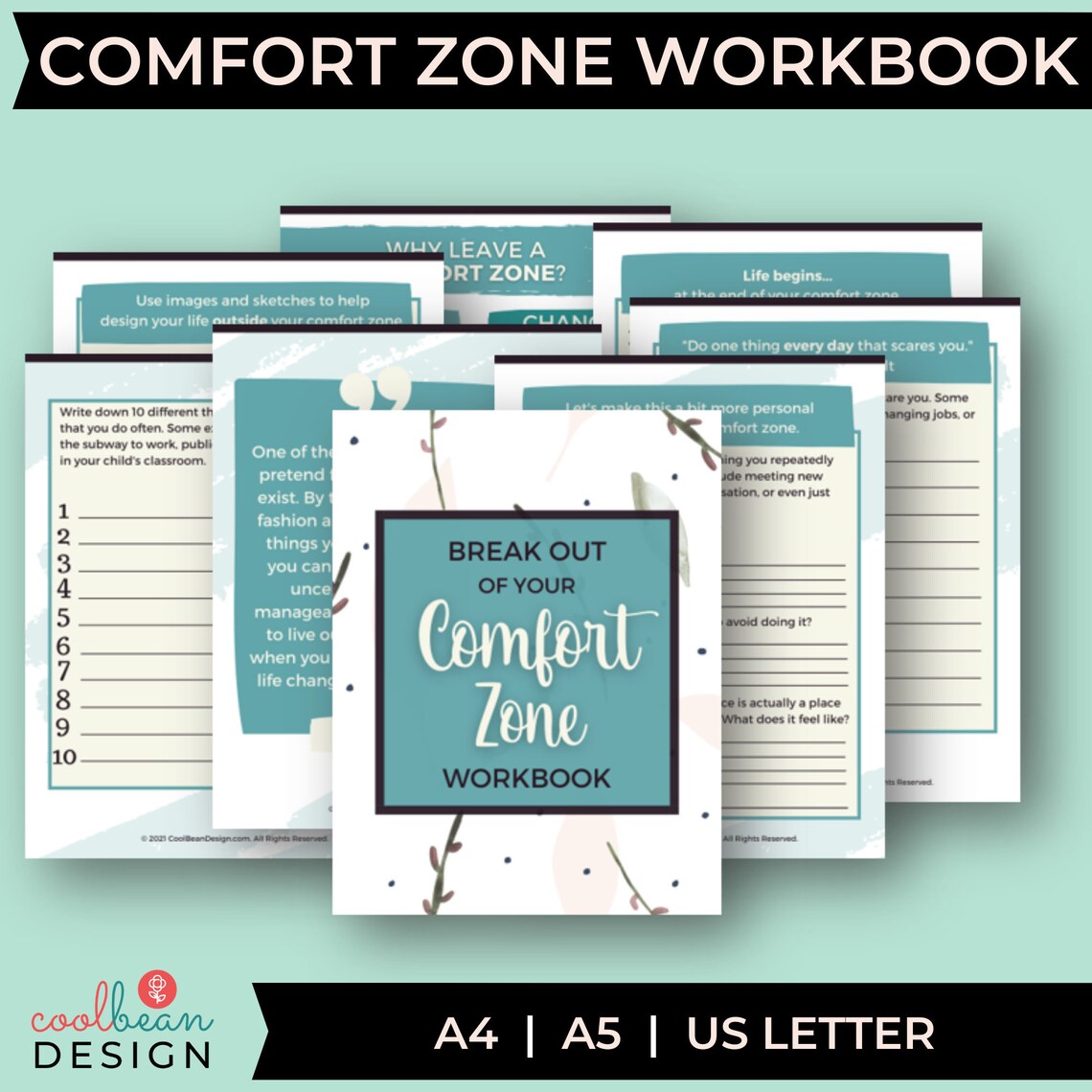 Printable Growth Mindset Workbook | Step Out of Your Comfort Zone ...