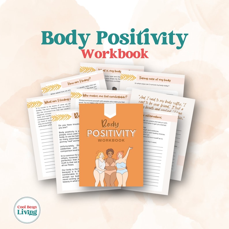 Body Positivity Workbook Printable Body Image Journal Confidence ...