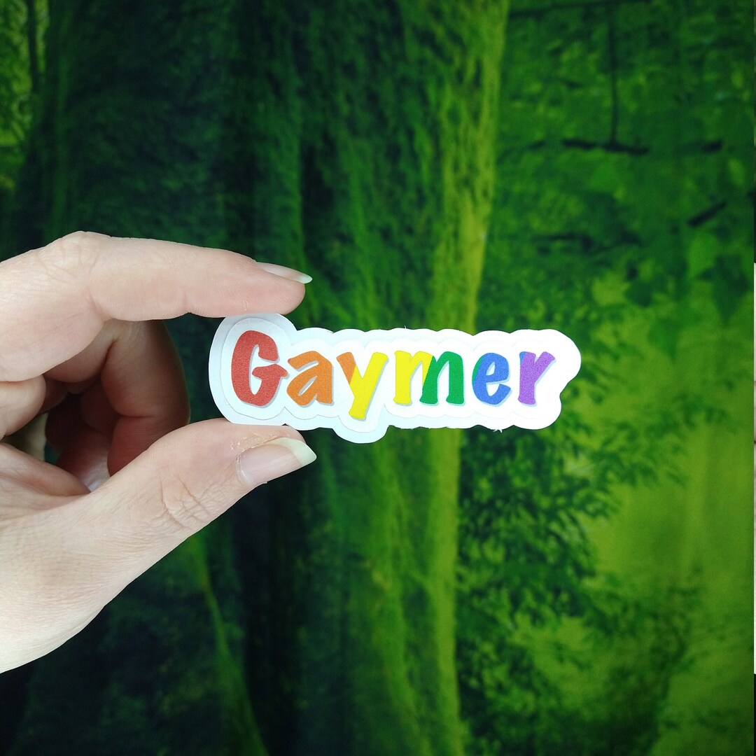 Gaymer, Waterproof Vinyl Sticker for Laptop, Water Bottle, Skateboard ...