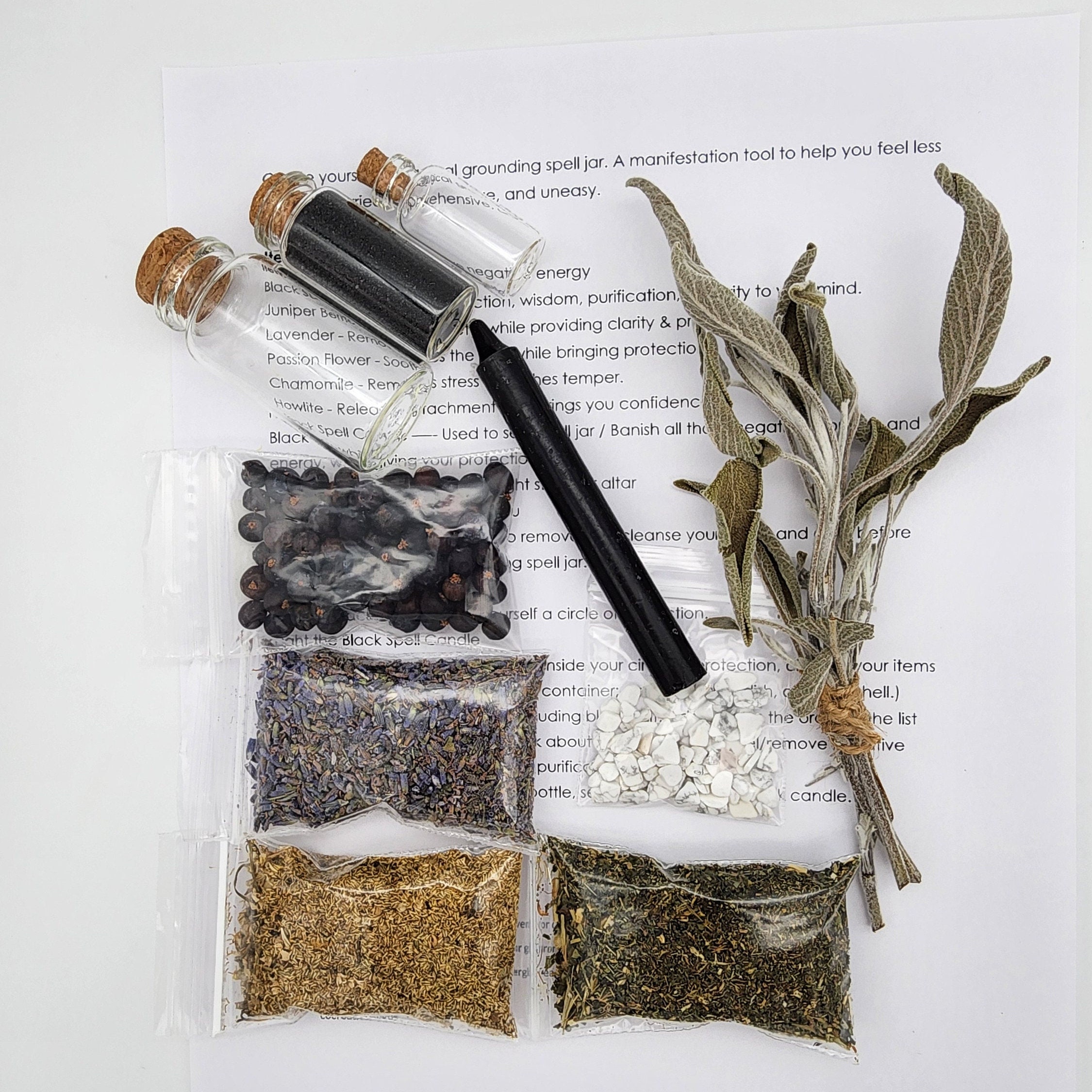 DIY Grounding Spell Jar - Etsy