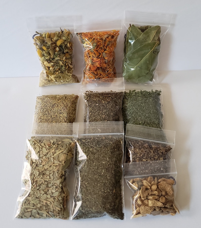 Healing Spell Kit: Herbs, Crystals, Flowers & Spell Bottles - Etsy